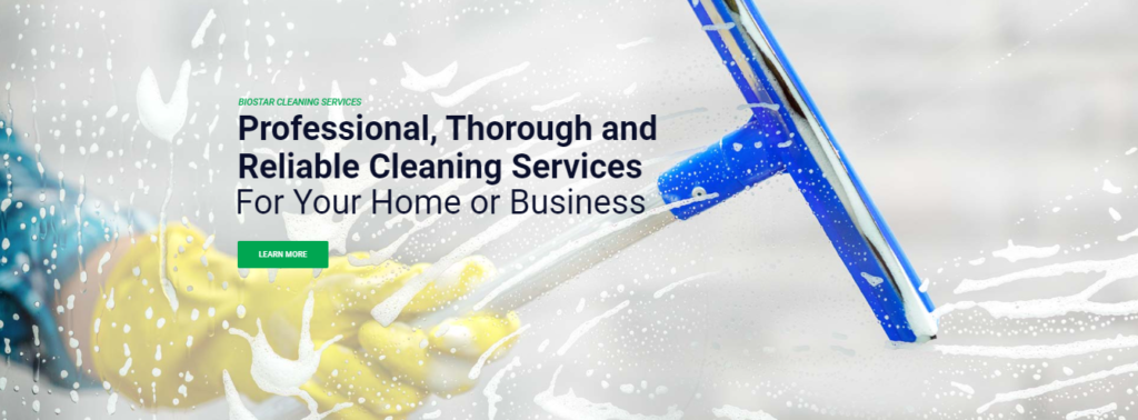 Website and company profile development for cleaning services company ...